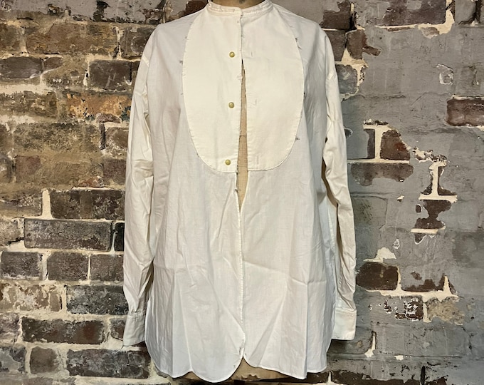 1930s Men’s Dinner/dress/tuxedo Shirt. Wounded Bird. Size 16 - 41 1/2 ...