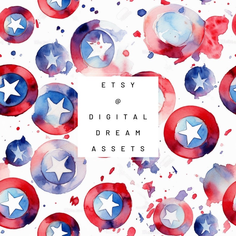 8 Marvel Avengers Superhero Seamless Patterns, Clipart, Iron Man ...