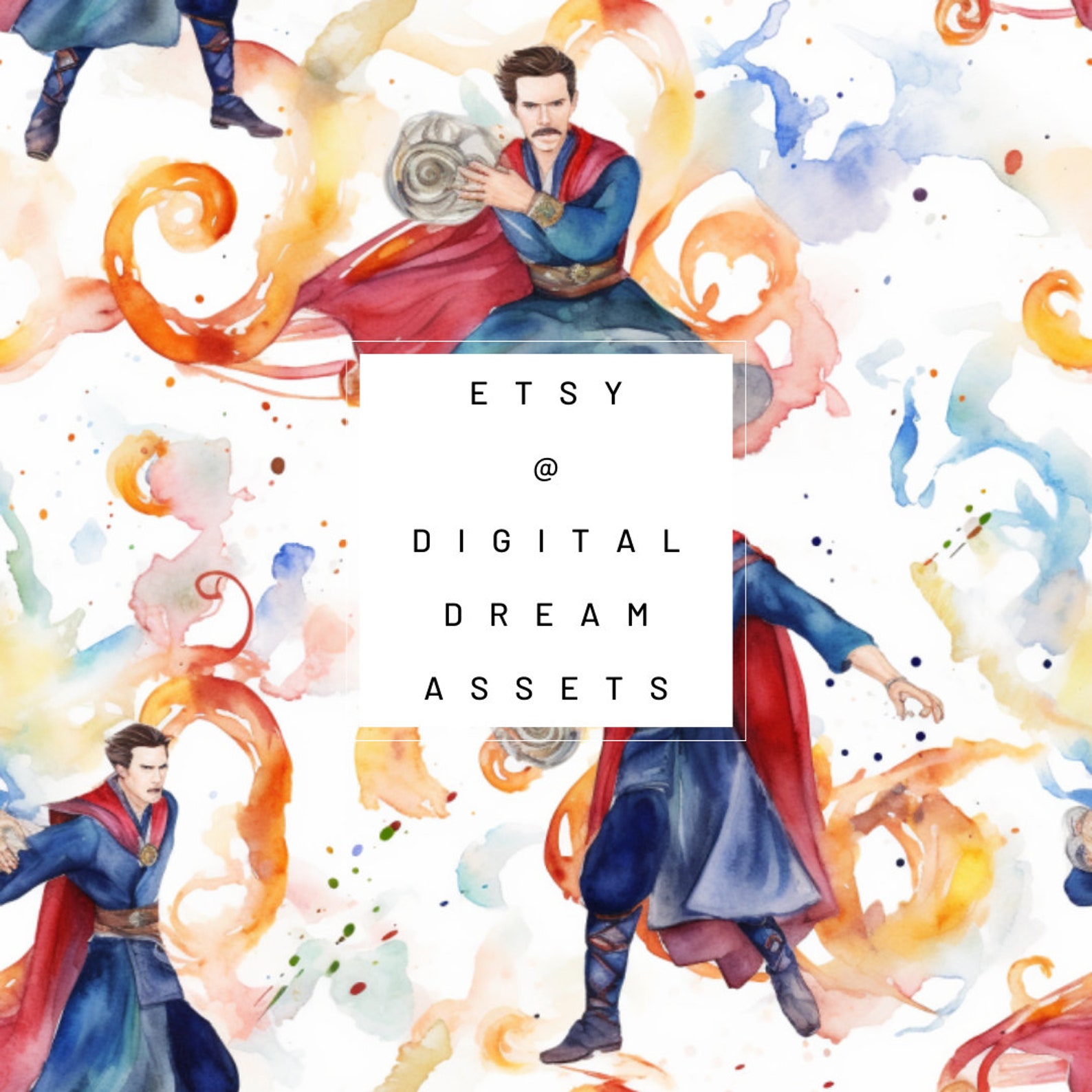 8 Marvel Avengers Superhero Seamless Patterns, Clipart, Iron Man ...