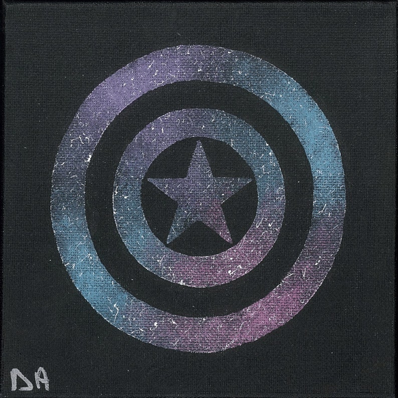 Captain America Logo Print - Etsy