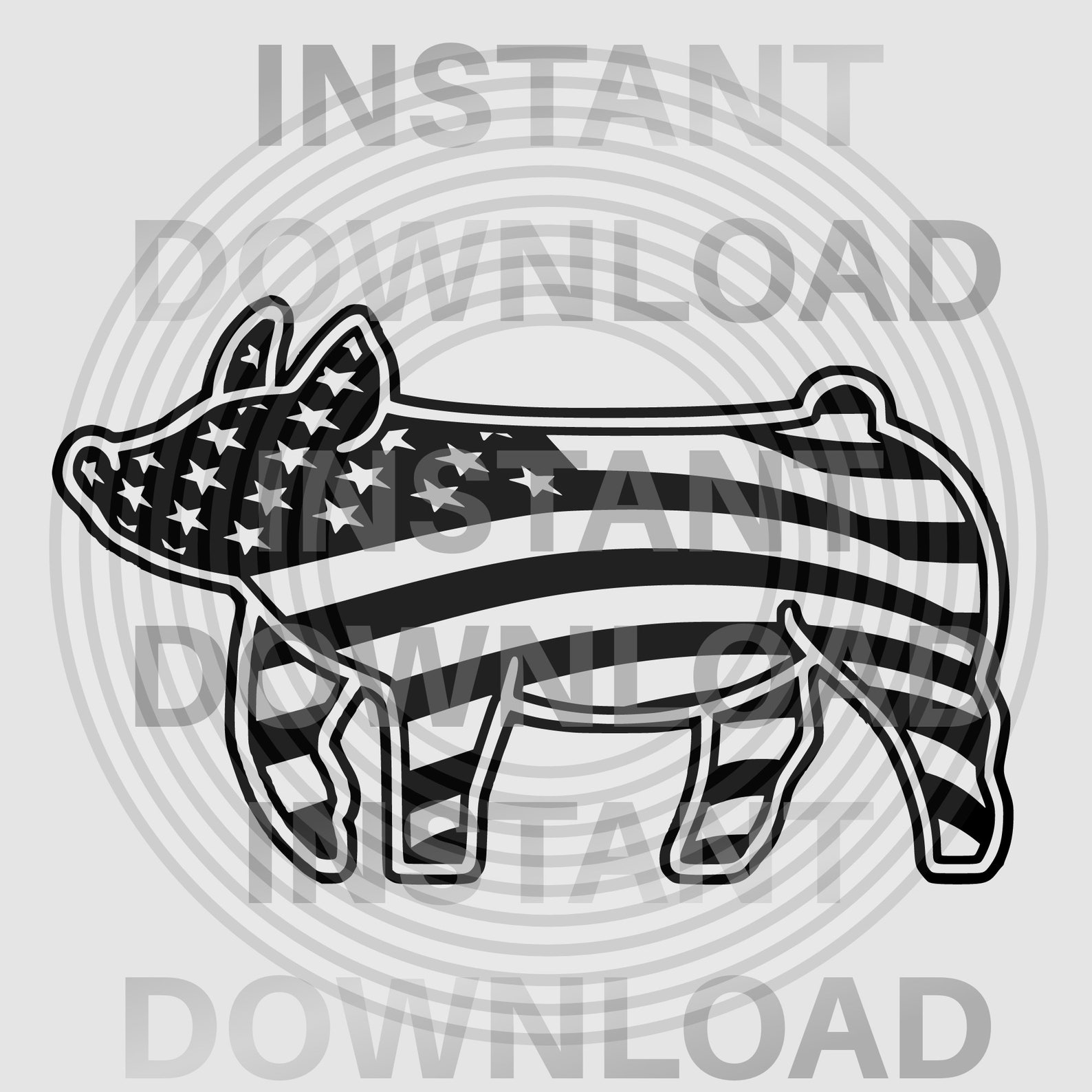 Show Pig USA Flag Svg File,livestock Svg -vector Art Personal Use ...