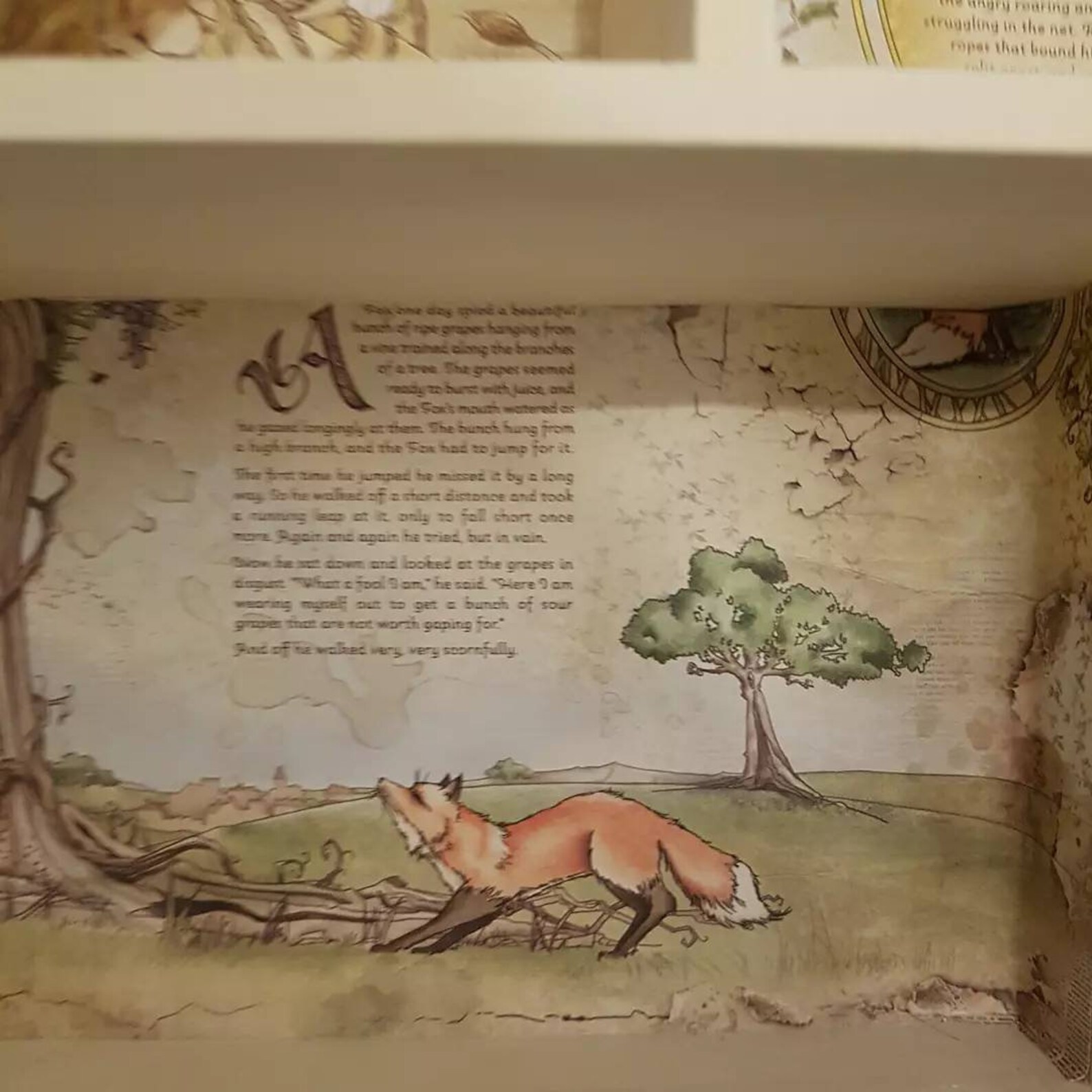 House Shelf With Aesops Fables Theme - Etsy UK