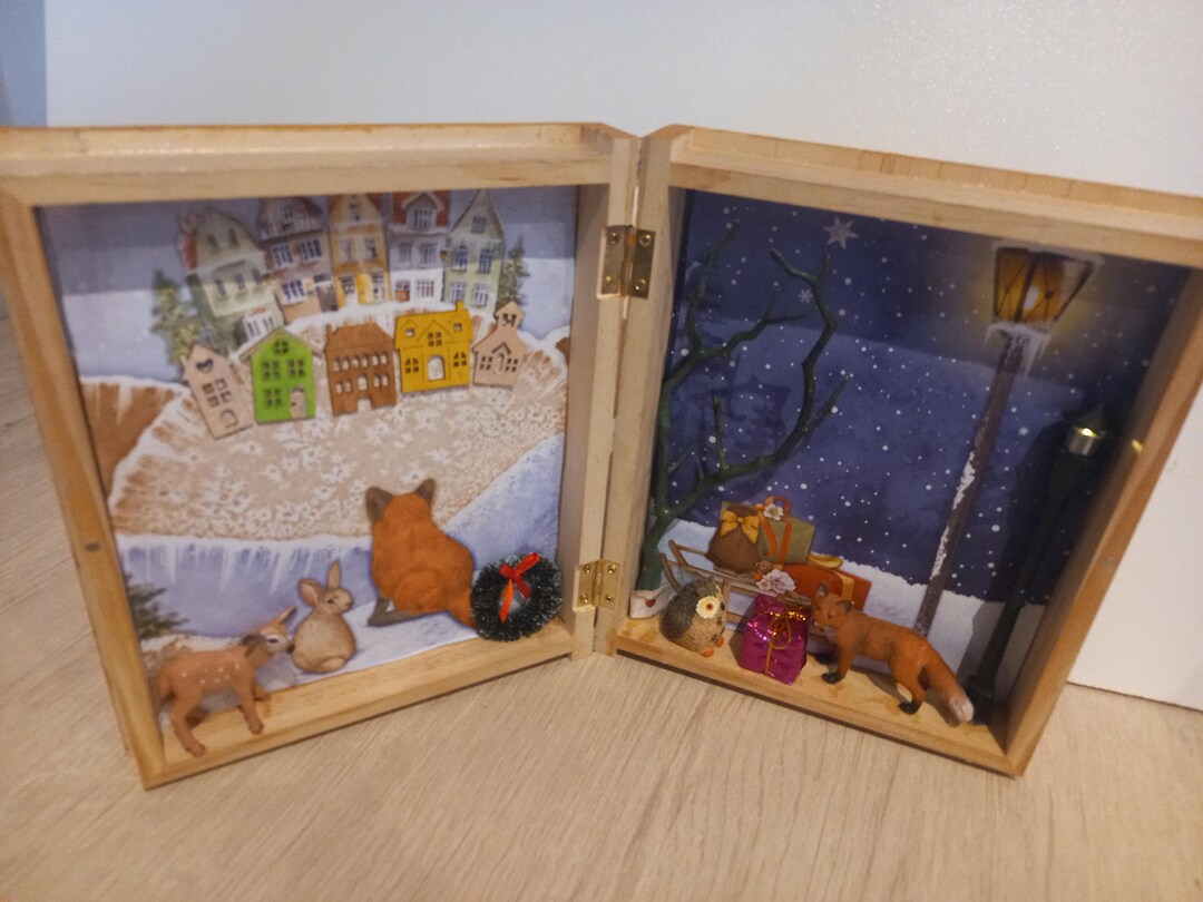 Christmas Themed Book Nook - Etsy UK