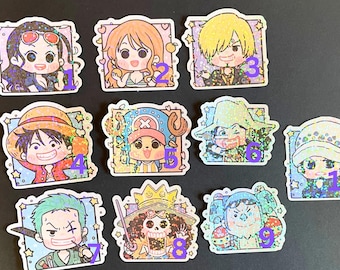 Straw Hat Crew One Piece 3" Clear Vinyl Stickers - Etsy