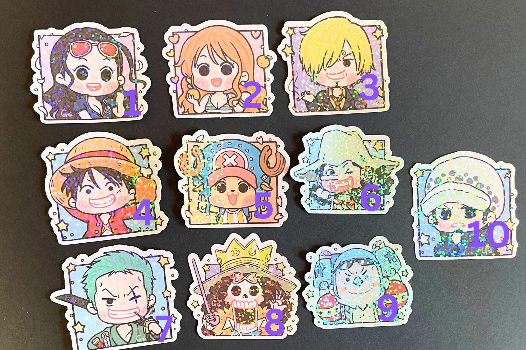 One Piece Character Stickers - Etsy