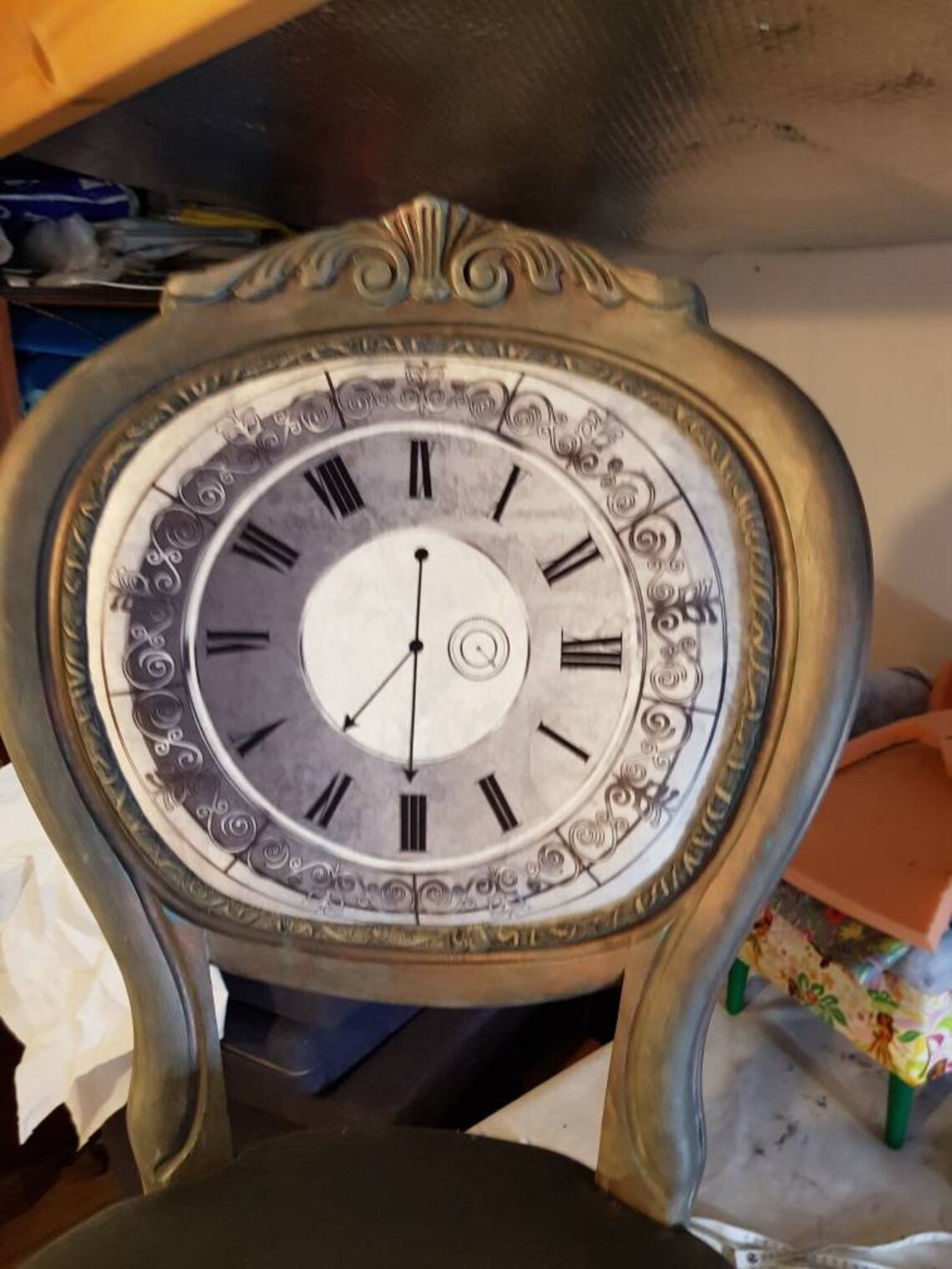 The Rusty Old Clock Chair by Presiman Designs - Etsy