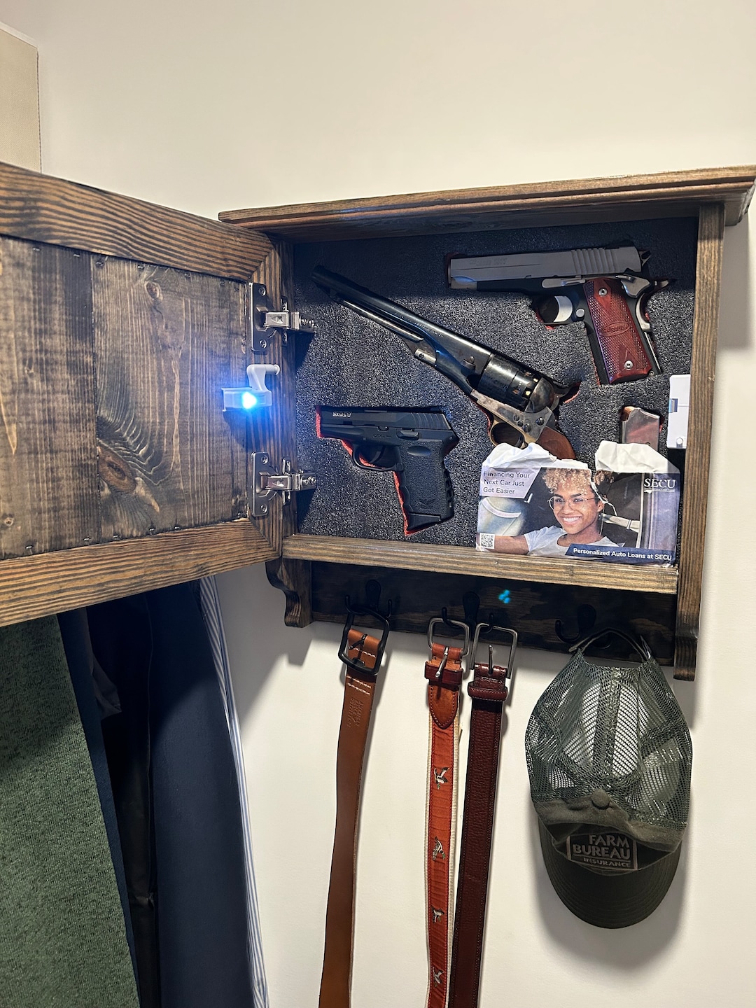 Hidden Wooden Gun Safe - Etsy