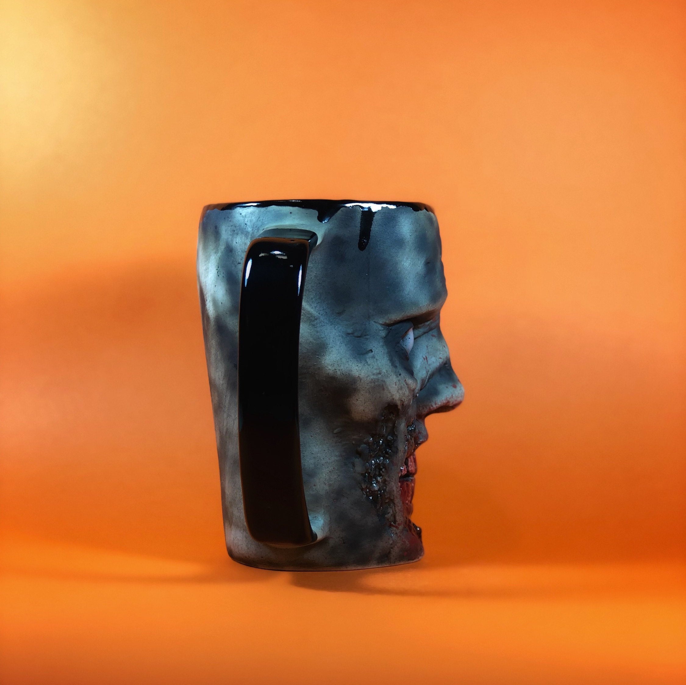 Horror Coffee Mug Pottery Zombie Mug Halloween Decor | Etsy