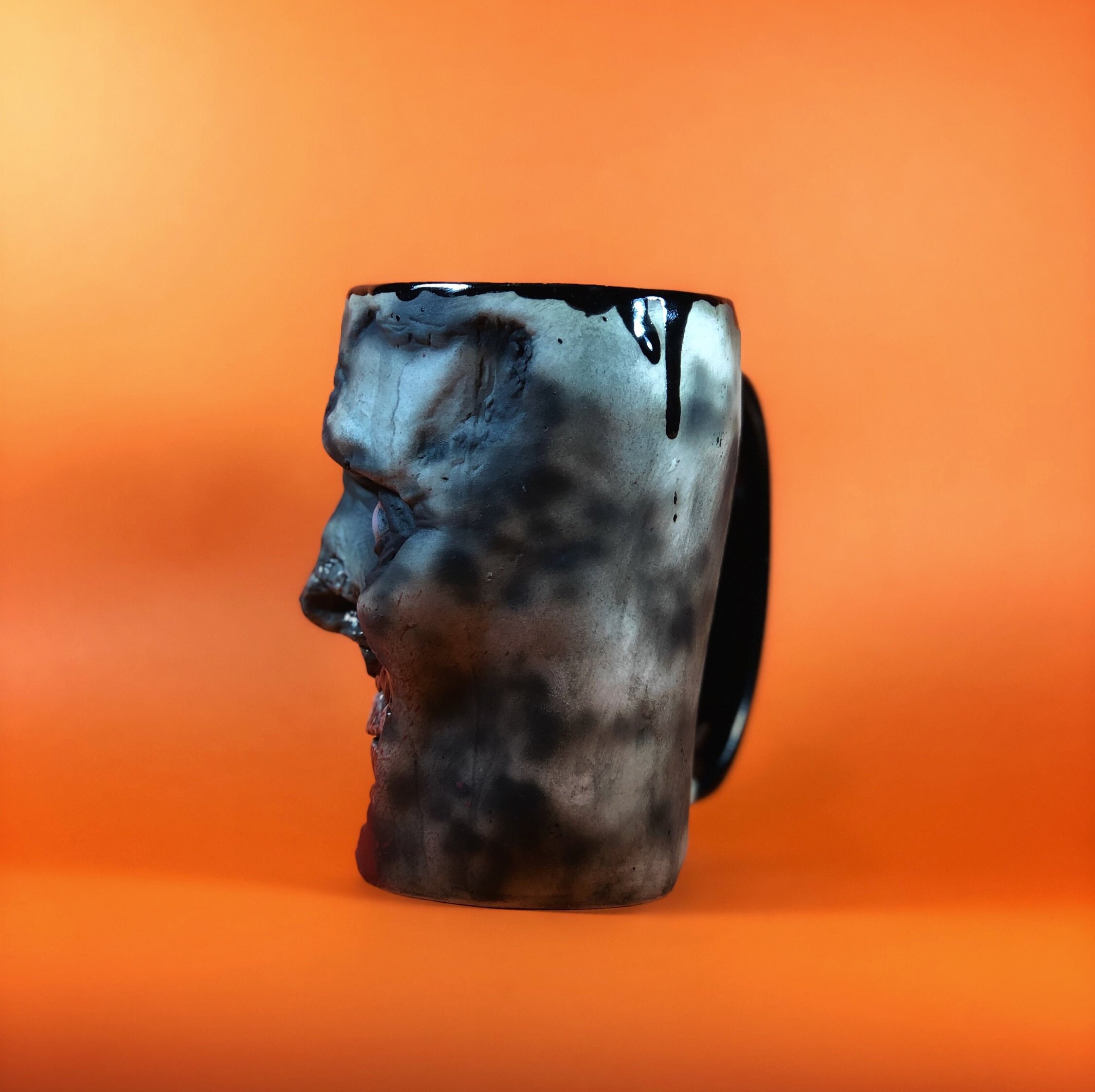 Horror Coffee Mug Pottery Zombie Mug Halloween Decor | Etsy