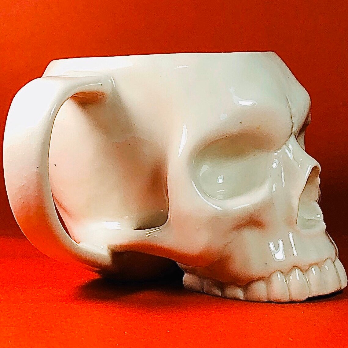 Ceramic Skull Skull Coffee Mug Ceramic Coffee Mug Gothic - Etsy