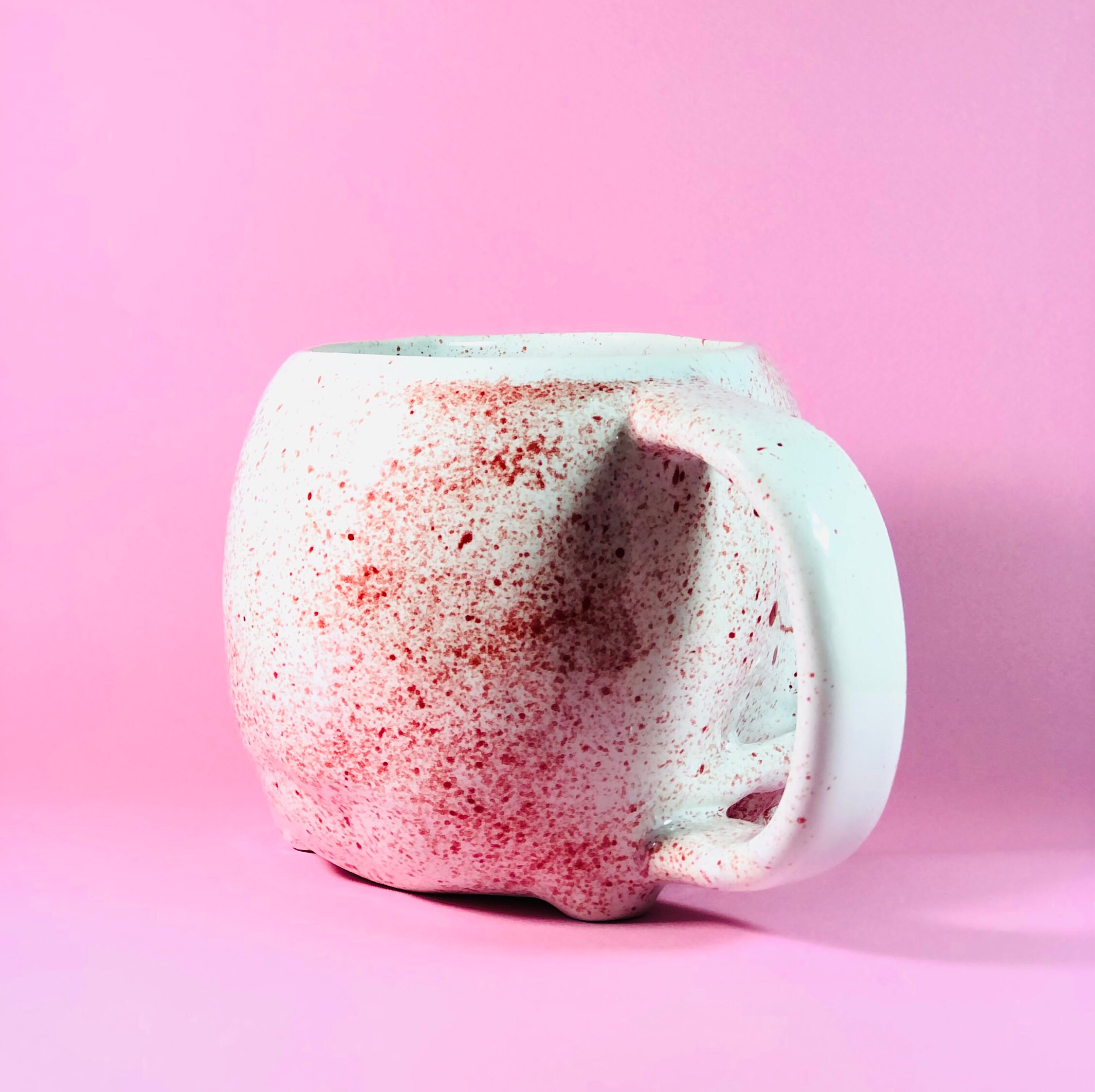 Blood Splash Skull Pottery Skull Mug Skull Mug Coffee Mug | Etsy