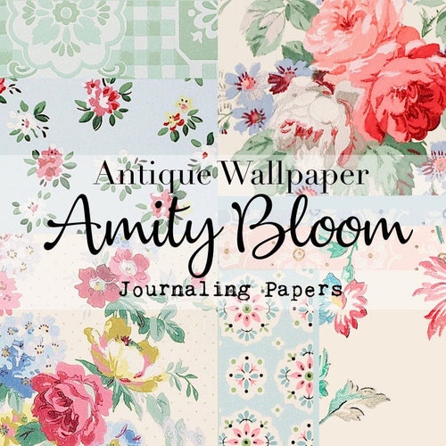 Floral Linen Wallpaper Decorative Paper - Etsy