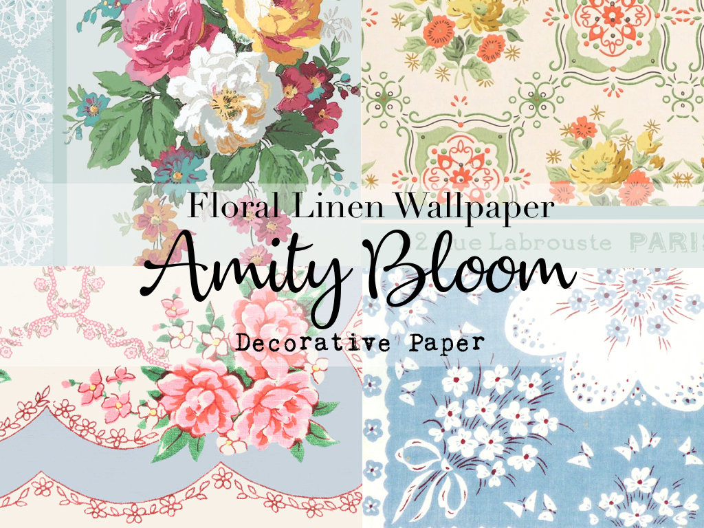 Floral Linen Wallpaper Decorative Paper - Etsy