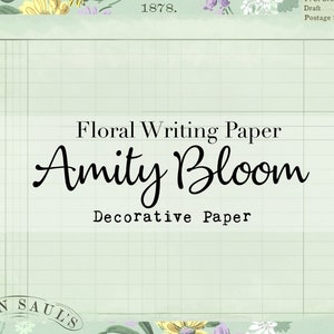 Floral Writing Paper - Etsy