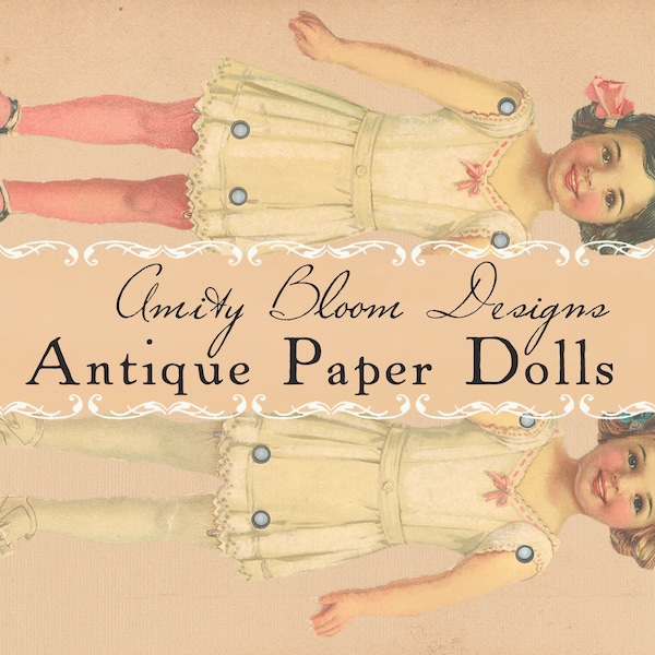 Antique Paper Doll - Etsy