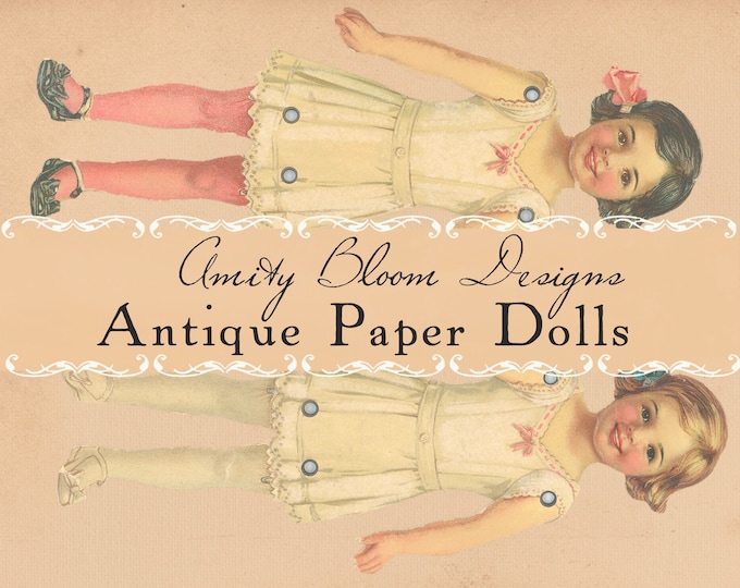 Antique Paper Dolls Vintage Ephemera ADD ON - Etsy