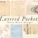 Vintage Layered Pockets | 20 Pockets 2 Sizes | Journal Ephemera - Etsy