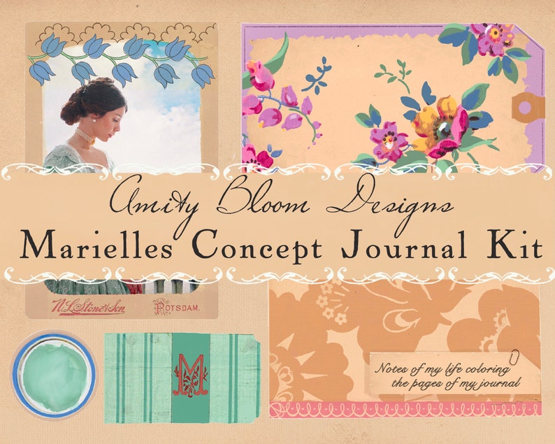 Marielle's Creative Concept Journal Kit | Vintage Decorative Paper ...