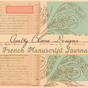 French Manuscript Vintage Journal Kit - Etsy