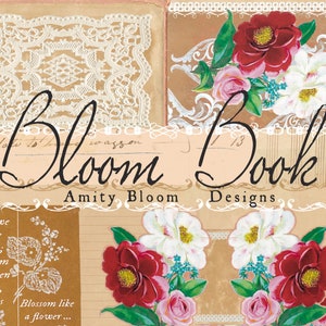 Bloom Book Journal Kit | Rose Layered Journal Cover - Etsy
