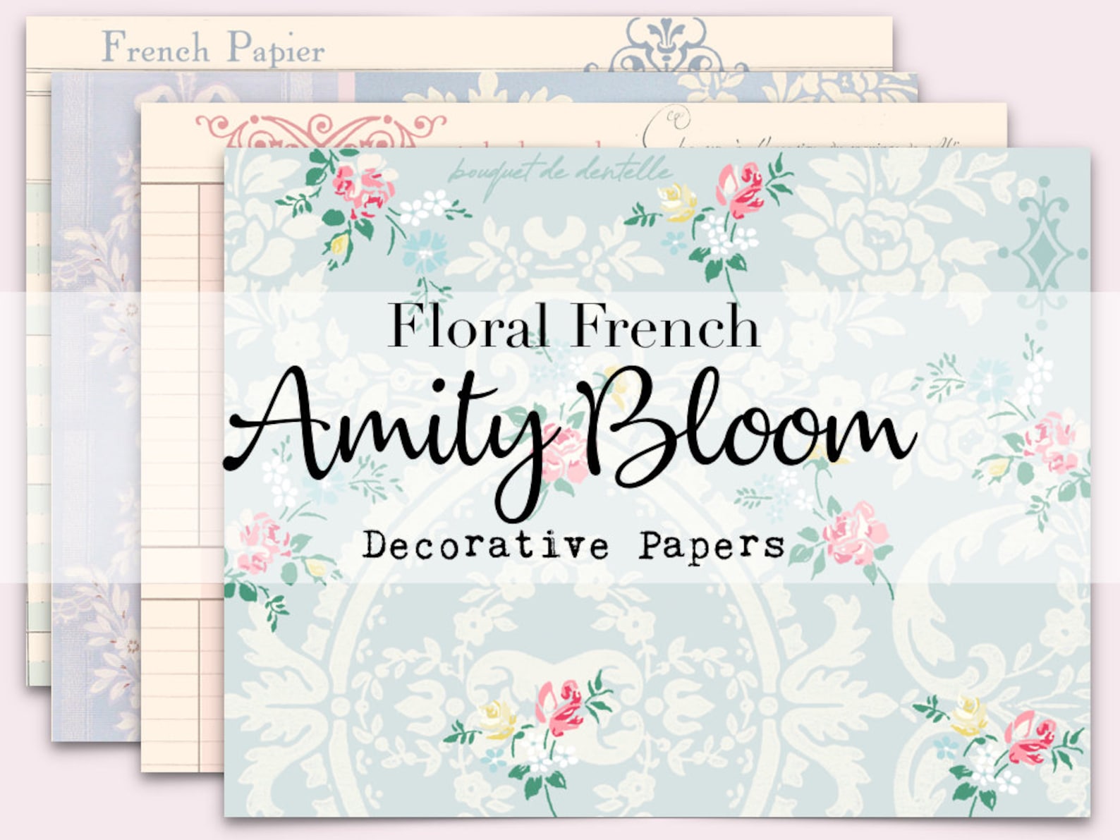 Floral French Paper - Etsy