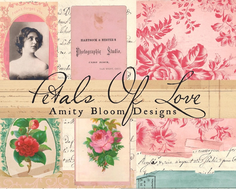 Petals of Love | Vintage Decorative Paper & Journal Artist Kit ...