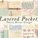 Vintage Layered Pockets | 20 Pockets 2 Sizes | Journal Ephemera - Etsy