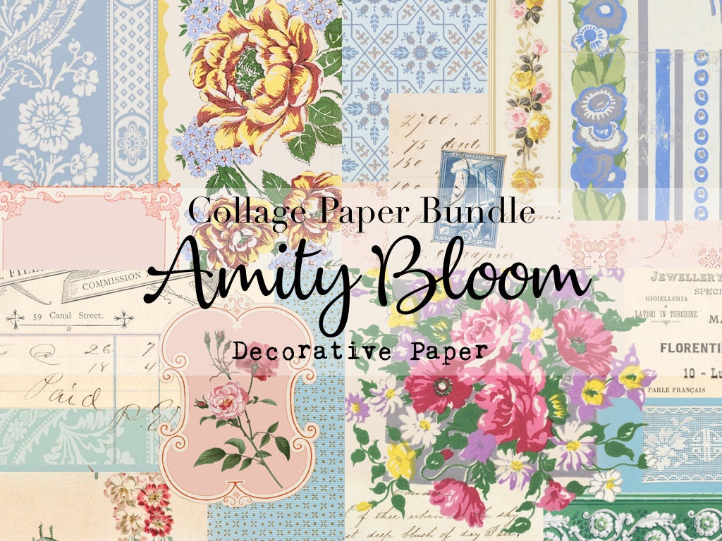 Collage Paper Bundle | Digital - Etsy