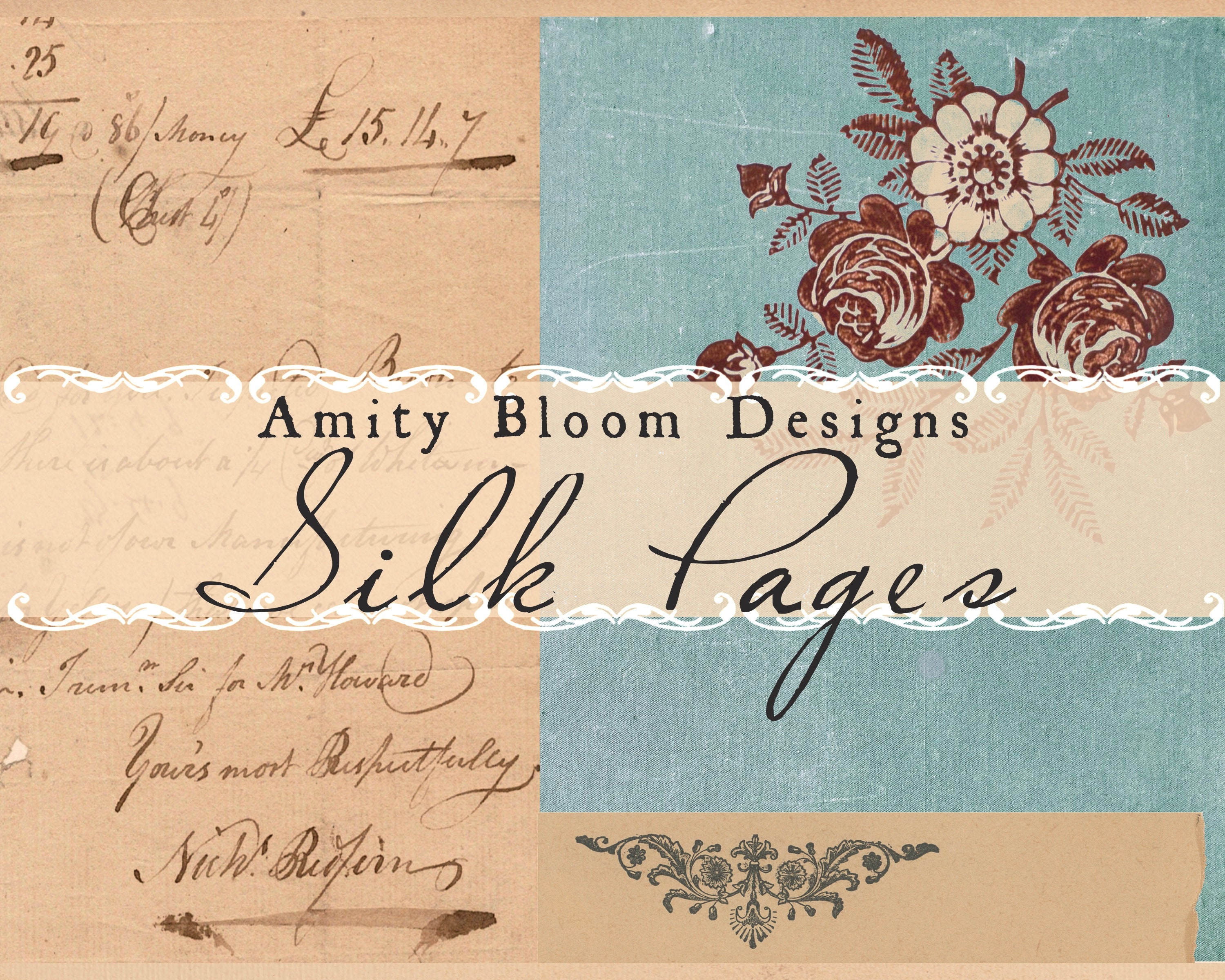 Silk Pages | Decorative Antique Papers | Vintage Paper Kit - Etsy