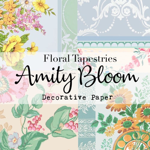 Floral Linen Wallpaper Decorative Paper - Etsy