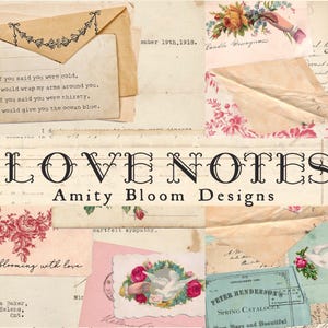 Love Notes | Vintage Decorative Paper Artist Journal Kit | Envelope ...