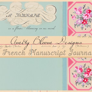 French Manuscript Vintage Journal Kit - Etsy
