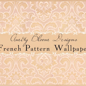 French Pattern Wallpapers | Antique Decorative Wallpaper - Etsy