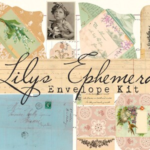 Lily's Envelope & Ephemera Kit | Vintage Decorative Paper | - Etsy