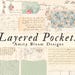 Vintage Layered Pockets | 20 Pockets 2 Sizes | Journal Ephemera - Etsy