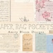 Vintage Paper Bag Pockets | 21 Pockets 3 Sizes | Journal Ephemera Kit 1 ...