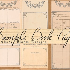 Vintage Sample Book Pages | Decorative Journal Papers - Etsy