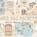 Vintage Paper Bag Pockets | 21 Pockets 3 Sizes | Journal Ephemera Kit 1 ...
