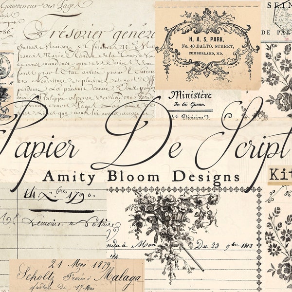 French Paper De Script - Etsy