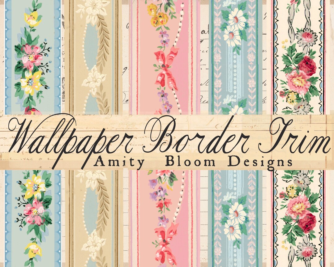 Vintage Wallpaper Border Trims - Etsy