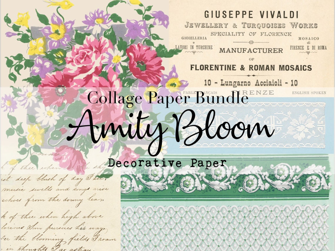 Collage Paper Bundle Digital - Etsy