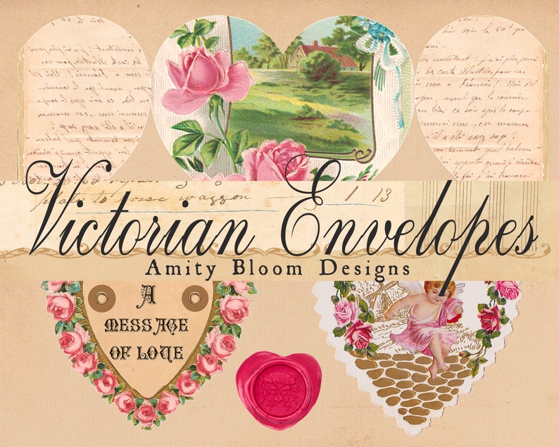 Victorian Envelopes of Love Creative Layered Heirloom Envelope - Etsy