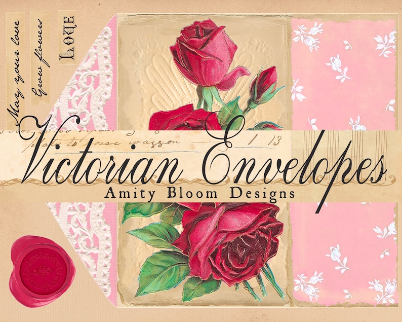 Victorian Envelopes of Love Creative Layered Heirloom Envelope - Etsy