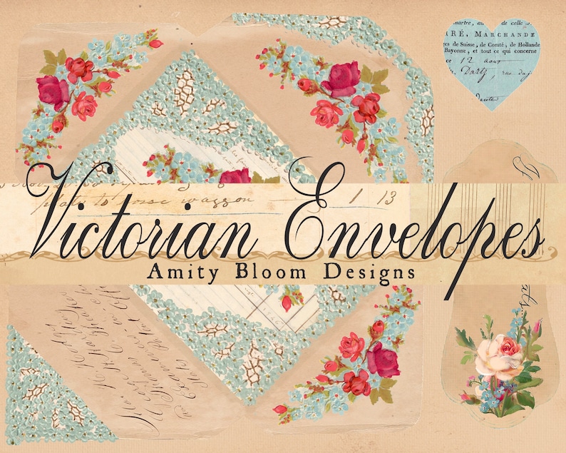 Victorian Envelopes of Love Creative Layered Heirloom Envelope - Etsy