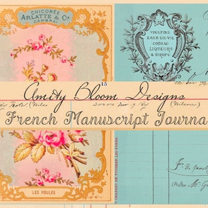 French Manuscript Vintage Journal Kit - Etsy