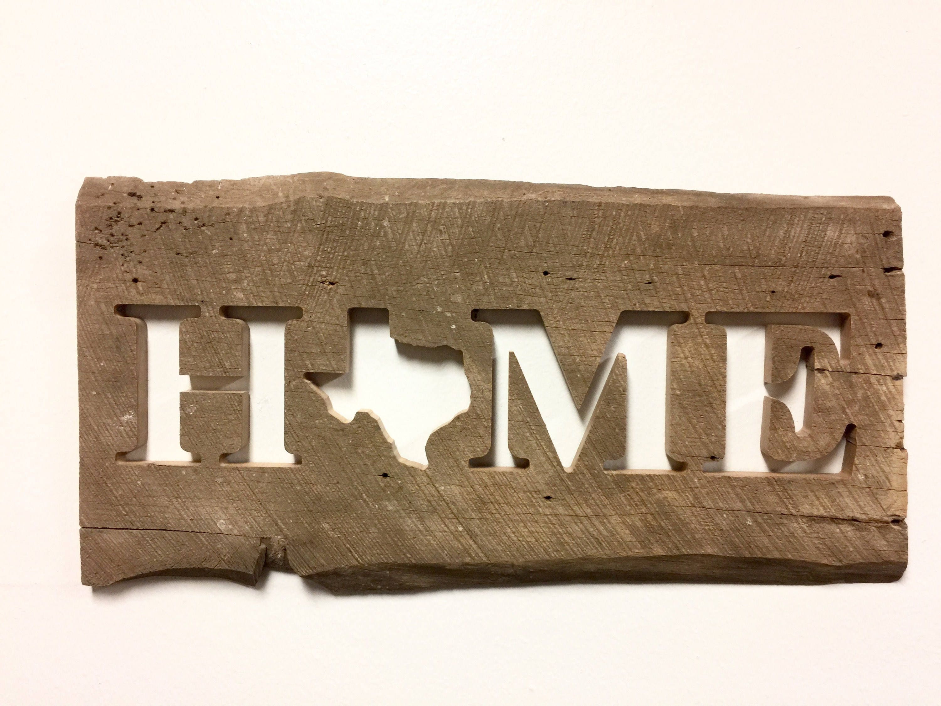 Rustic Texas Home Sign cut out lettering - Etsy.de
