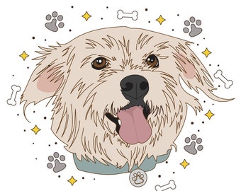 Custom Scary Pet Portrait . Custom Horror Pet Portrait . Halloween ...