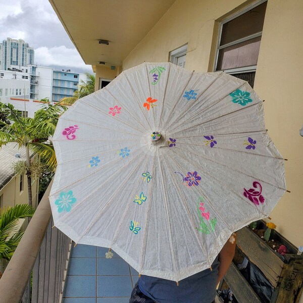 Hand Painted Parasol - Etsy