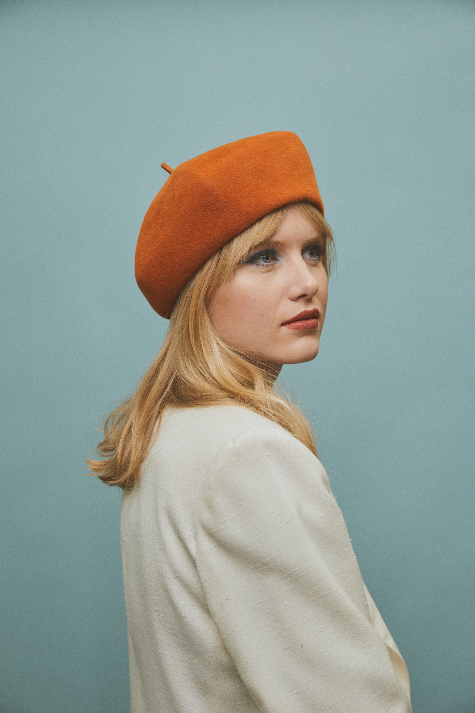 Harbin Structured Wool Beret – Asymmetrical Windproof Hat, Chic Winter ...