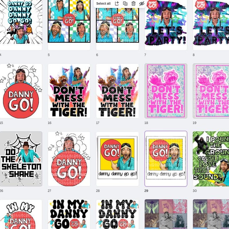 Danny Go Party - Etsy